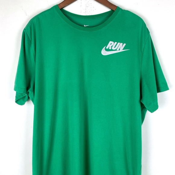 Nike | Shirts | Nike Mens Drifit Run Tee Shirt Green Xxl | Poshmark